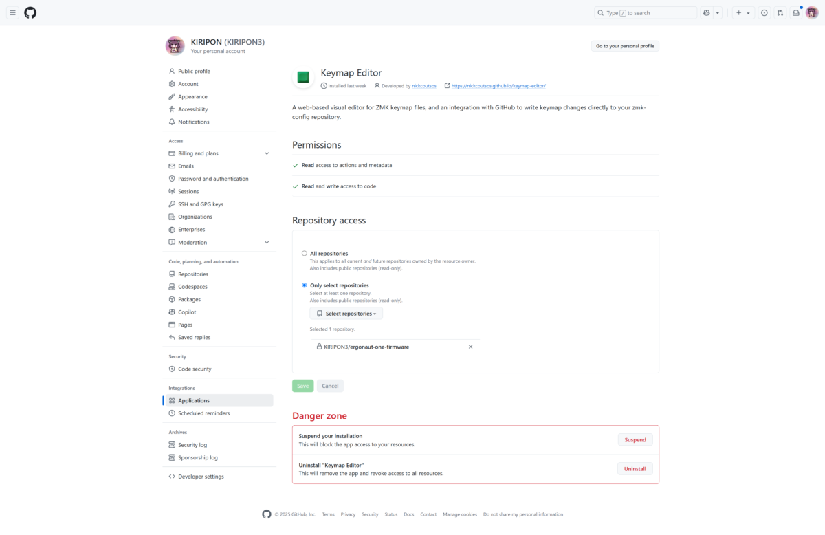 【自作キーボード】無線でロープロファイルなErgonaut Oneを組み立てた【ZMK】 / きりたんぽ研究室